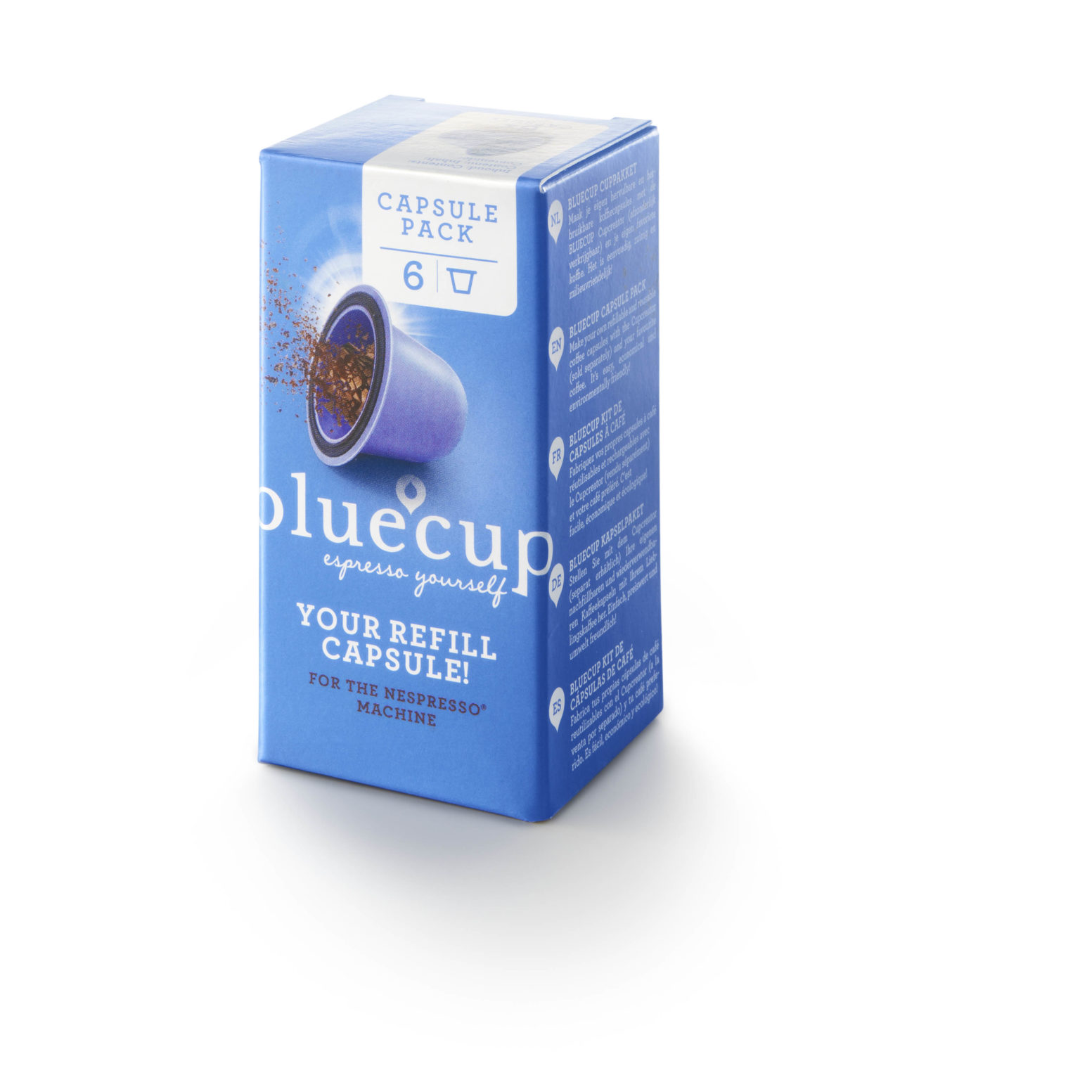 Shop - Reusable Nespresso Capsule - Overview of Bluecup Products